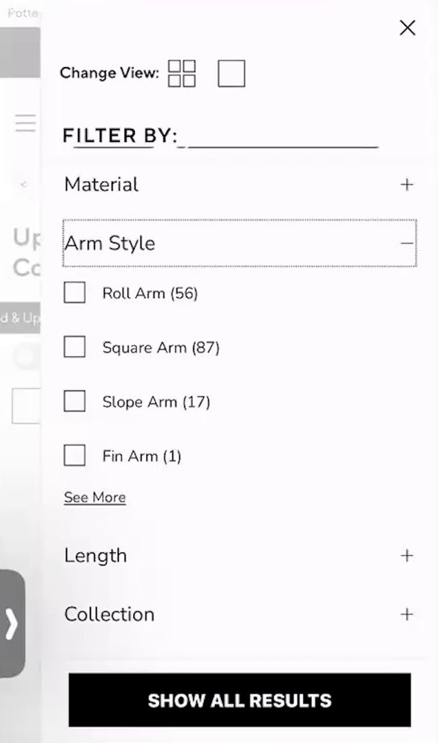 Filtering UX: “Visual” Filters – Baymard Institute