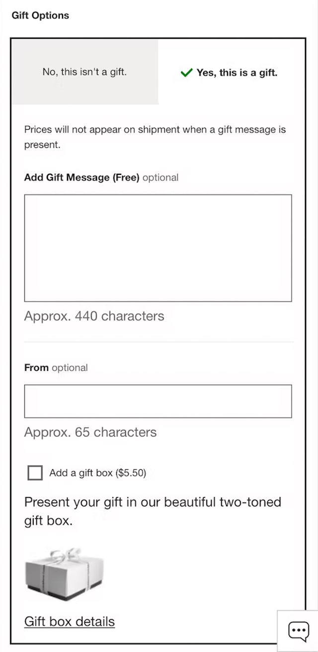 4 Gifting UX Best Practices For E-commerce – Baymard