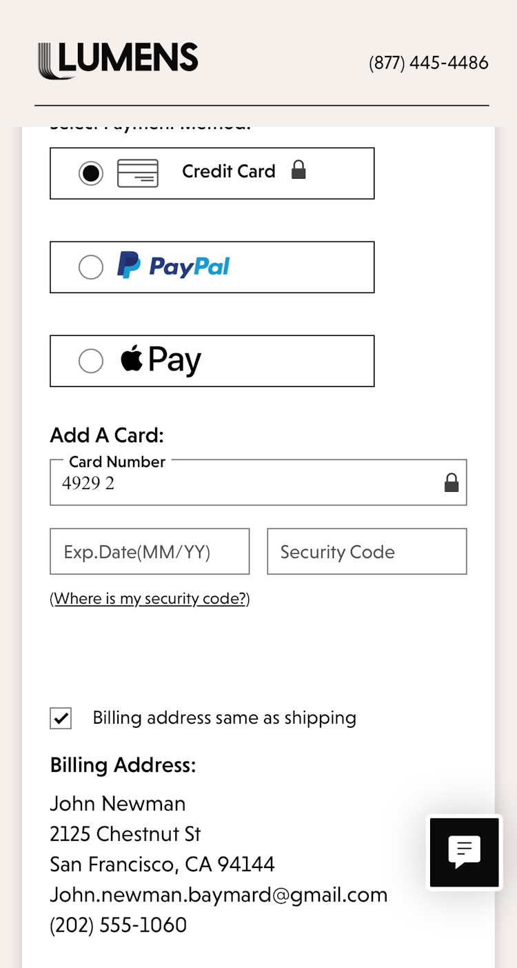 Credit Card Number Field: Auto-Format Spaces – Baymard