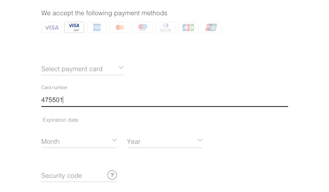 Credit Card Number Field: Auto-Format Spaces – Baymard