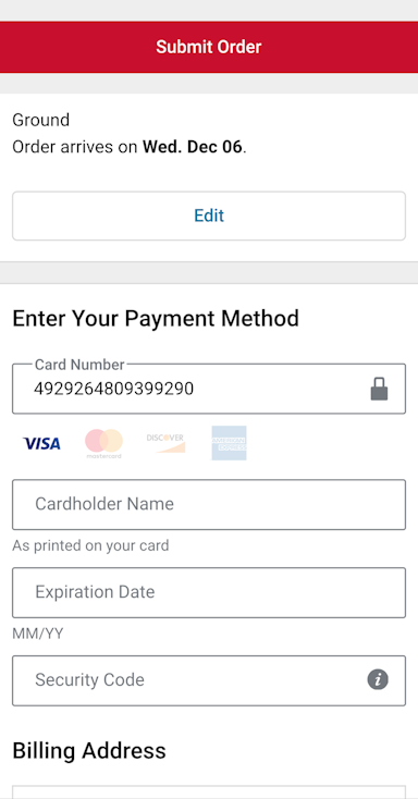 Credit Card Number Field: Auto-Format Spaces – Baymard