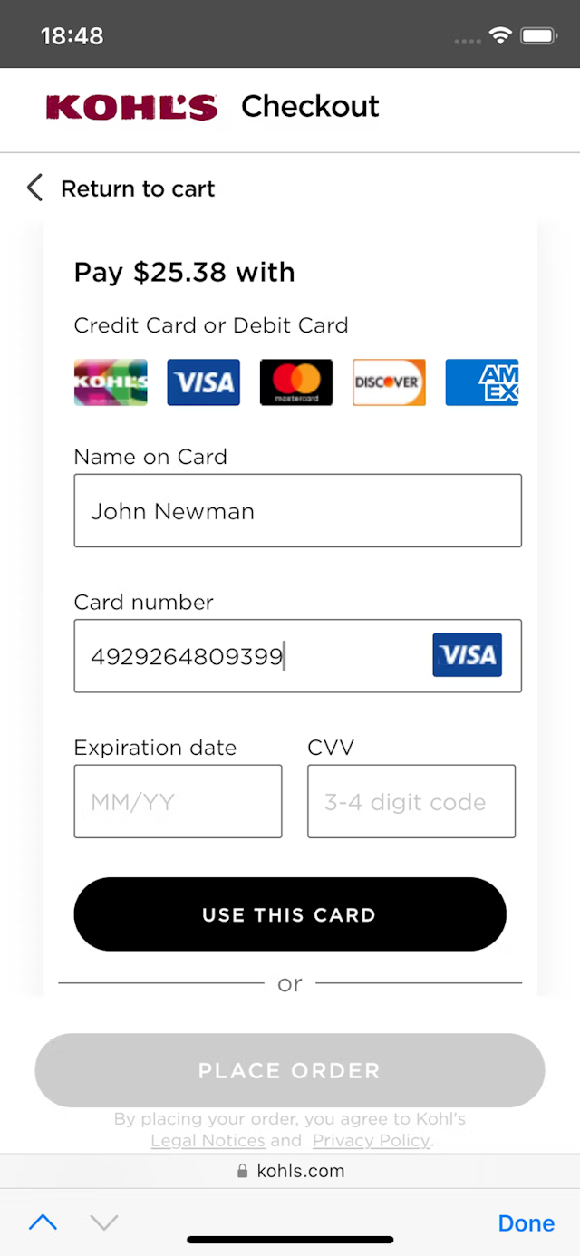 Credit Card Number Field: Auto-Format Spaces – Baymard