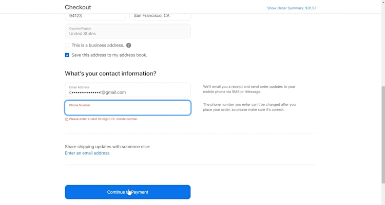 Explain Why the “Phone Field” Is Required – Baymard