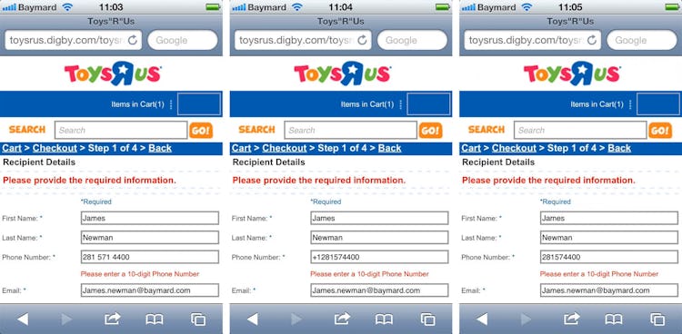 Improve Validation Errors with Adaptive Messages – Articles – Baymard Institute