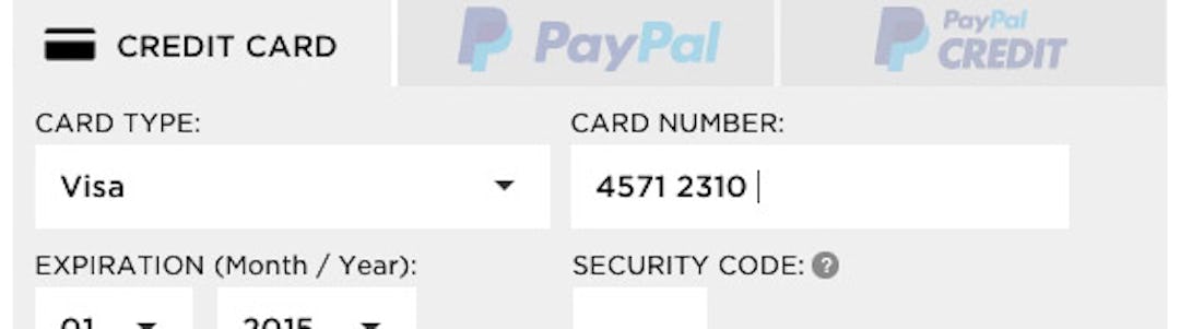 The ‘Credit Card Number’ Field Must Allow and Auto-Format Spaces (80% ...