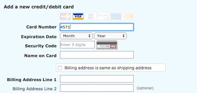 The ‘Credit Card Number’ Field Must Allow and Auto-Format Spaces (80% ...