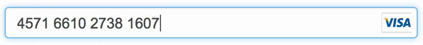 Credit Card Number Field: Auto-Format Spaces – Baymard