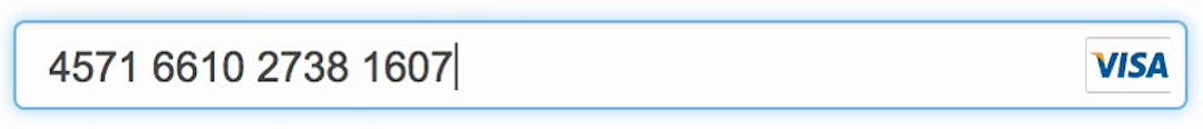 Credit Card Number Field: Auto-Format Spaces – Baymard