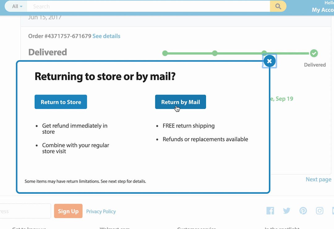 Promote In-Store Returns Alongside Mail Options – Baymard