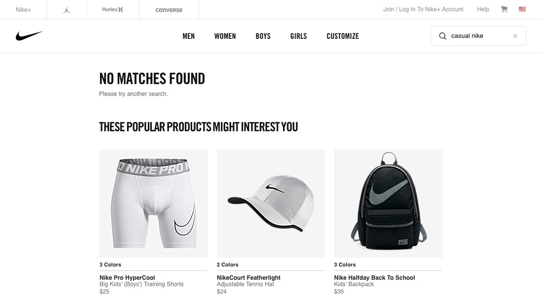 Search UX: 6 Essential Elements for ‘No Results’ Pages – Articles ...
