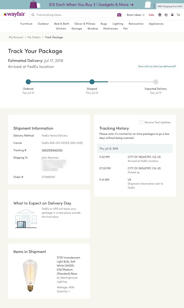 Self-Service UX: Integrate All Order Tracking Info and Events Within ...