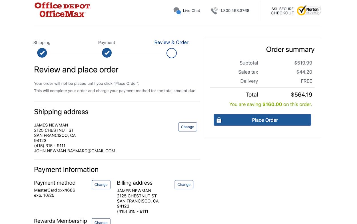 5 ‘Order Review’ UX Implementations That Make Office Depot Best-in ...