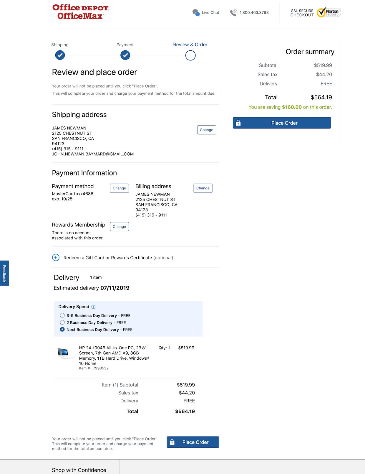 5 Order Review UX Implementations That Make Office Depot Best in Class Baymard