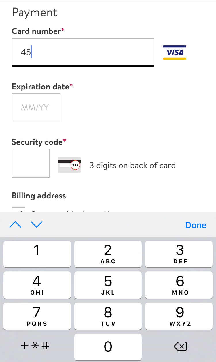 Credit Card Number Field: Auto-Format Spaces – Baymard