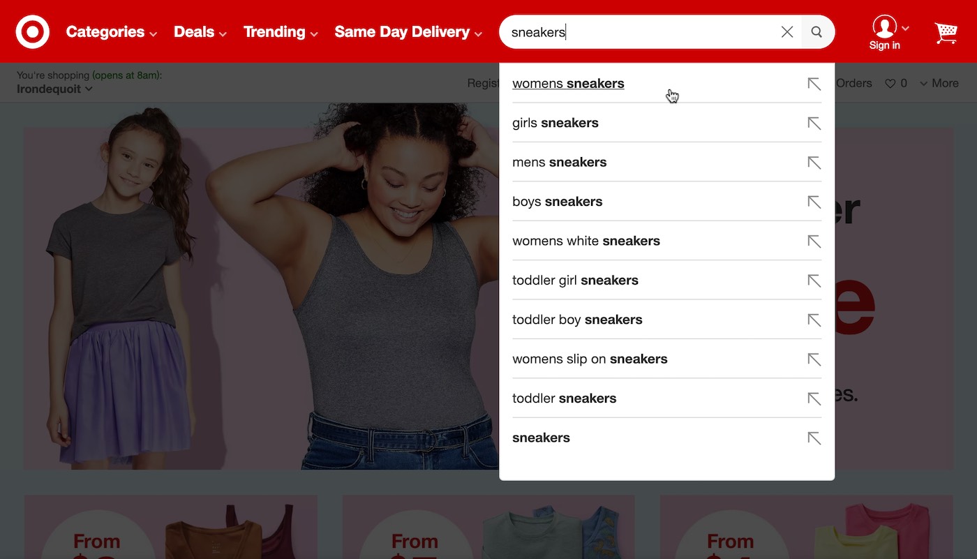 9 UX Best Practice Design Patterns for Autocomplete Suggestions (Only ...
