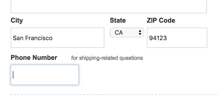 Phone Number UX: Always Explain Why the ‘Phone Field’ Is Required ...