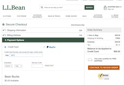 5 ‘Credit Card Form’ Implementations That Make ‘L.L. Bean’ Best-in ...