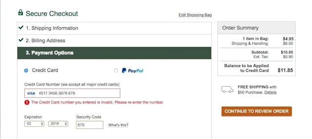 5 ‘Credit Card Form’ Implementations That Make ‘L.L. Bean’ Best-in ...