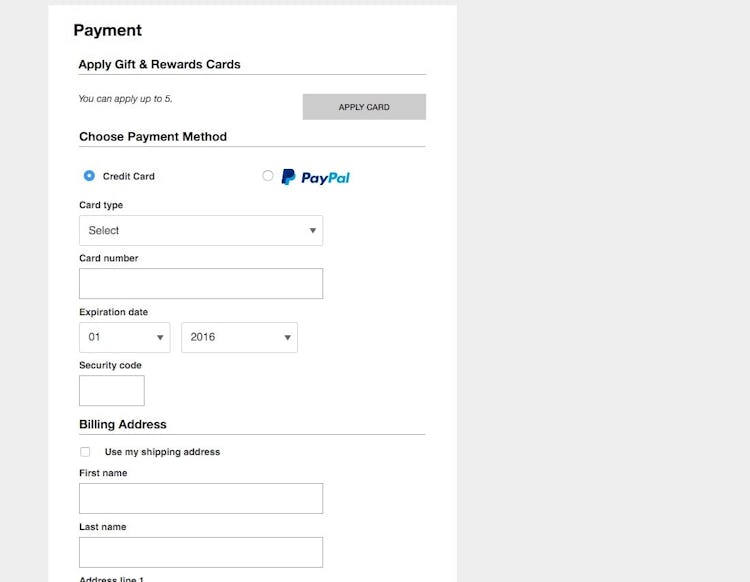 5 'Credit Card Form' Implementations That Make 'L.L. Bean' Best-in ...