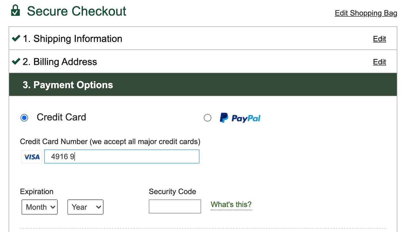 5 ‘Credit Card Form’ Implementations That Make ‘L.L. Bean’ Best-in ...