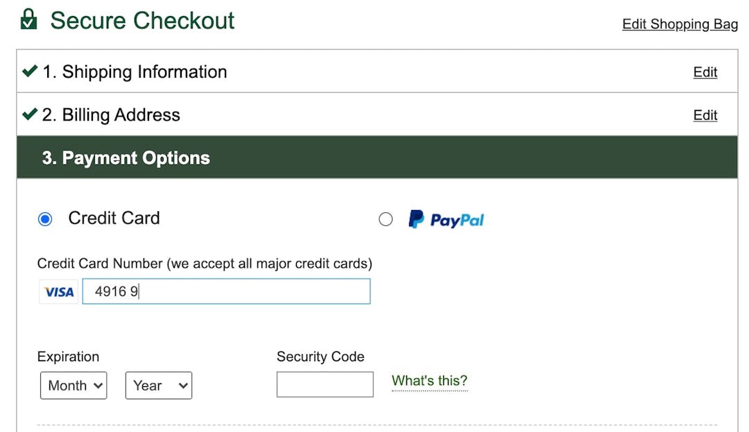 5 'Credit Card Form' Implementations That Make 'L.L. Bean' Best-in ...