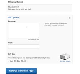 5 Ways to Provide a Superior Gifting UI and Flow – Articles – Baymard ...