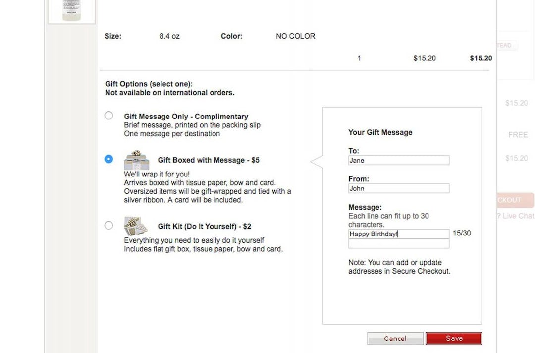 5 Ways to Provide a Superior Gifting UI and Flow – Articles – Baymard ...