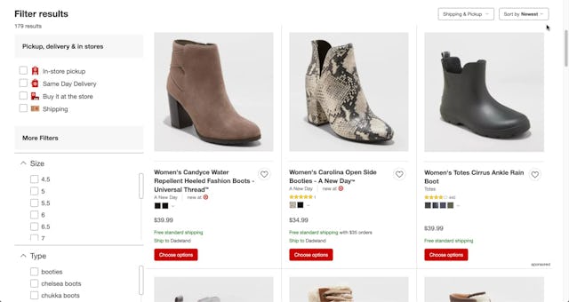 Allow Sorting by “Price”, “User Rating”, “Best-Selling”, and “Newest ...