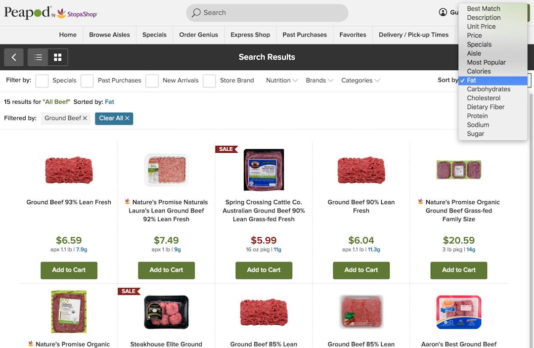 Allow Sorting by “Price”, “User Rating”, “Best-Selling”, and “Newest ...