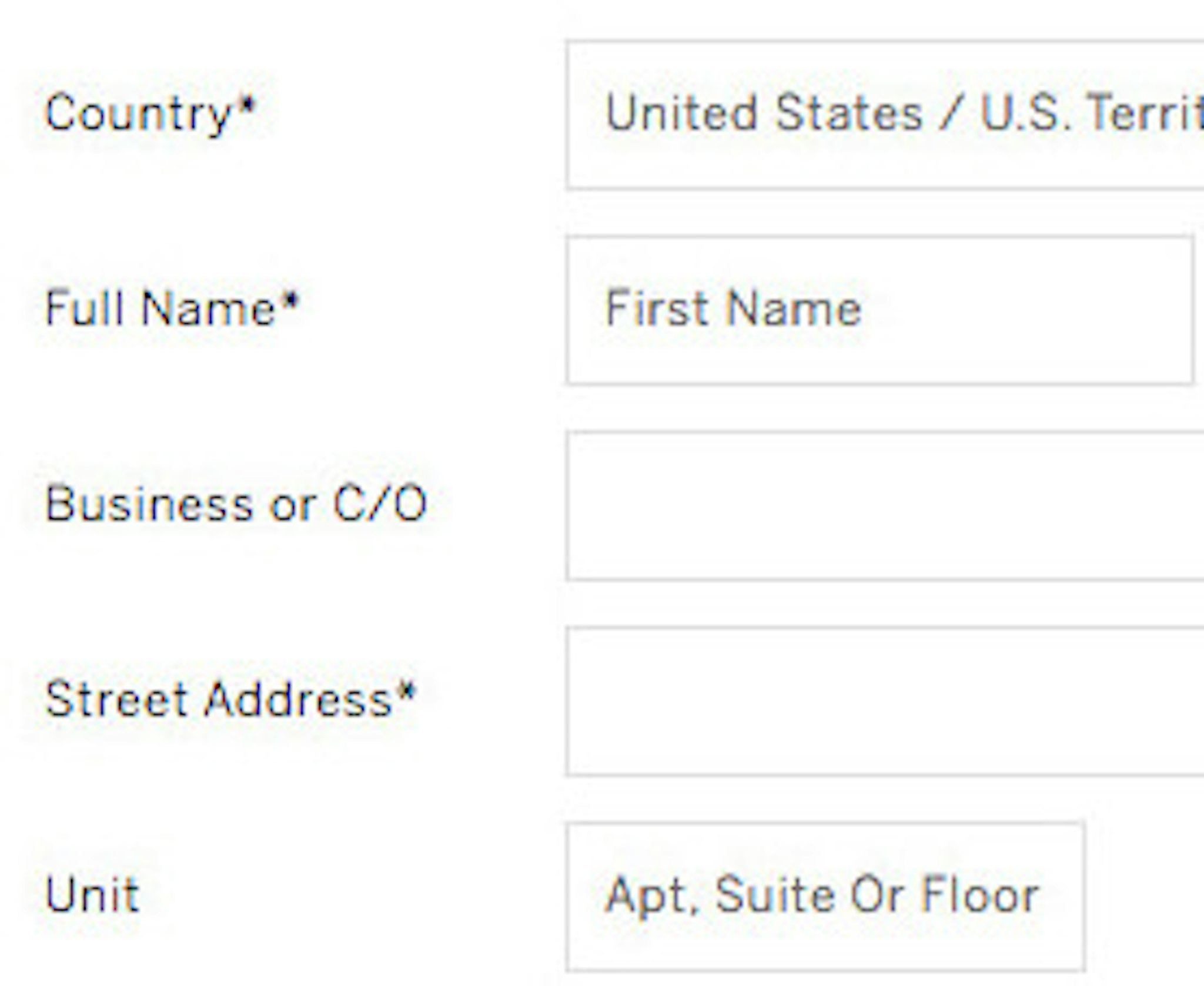 Form Usability: Getting Address Line 2 Right – Baymard