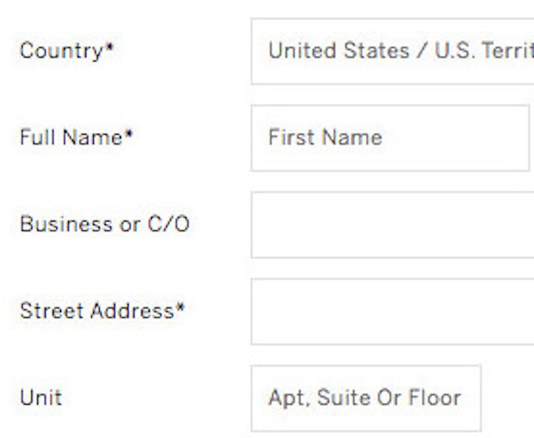 Form Usability: Getting Address Line 2 Right – Baymard