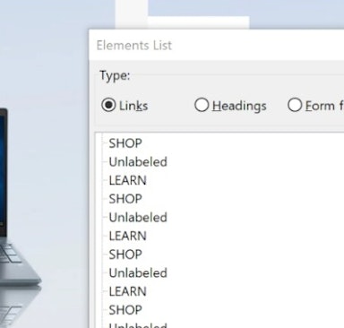 E-Commerce Accessibility: Specifying UI Elements Using “Names” – Articles – Baymard Institute