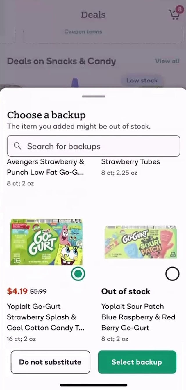 Online Grocery UX: 3 Ways to Make Setting Grocery Substitution ...