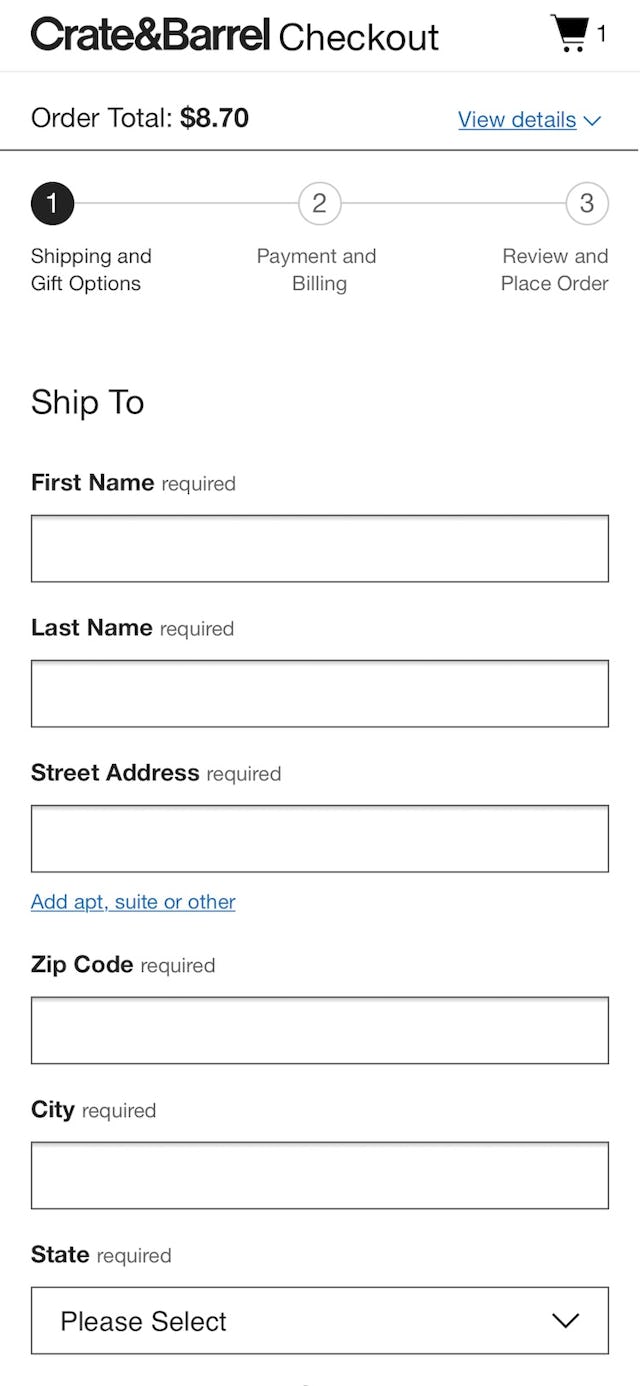 Form Usability: Getting Address Line 2 Right – Baymard