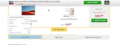 E-Commerce Accessibility: Specifying UI Elements Using “Roles” – Articles – Baymard Institute