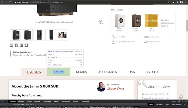 E-Commerce Accessibility: Specifying UI Elements Using “Roles” – Articles – Baymard Institute