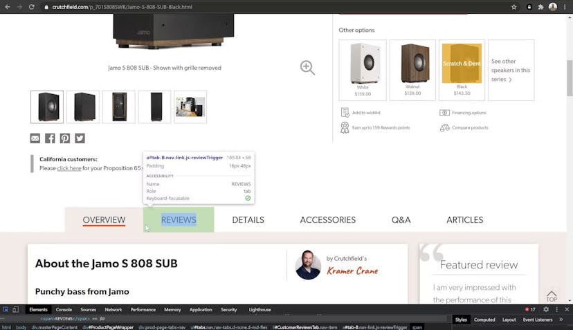 E-Commerce Accessibility: Specifying UI Elements Using “Roles” – Articles – Baymard Institute