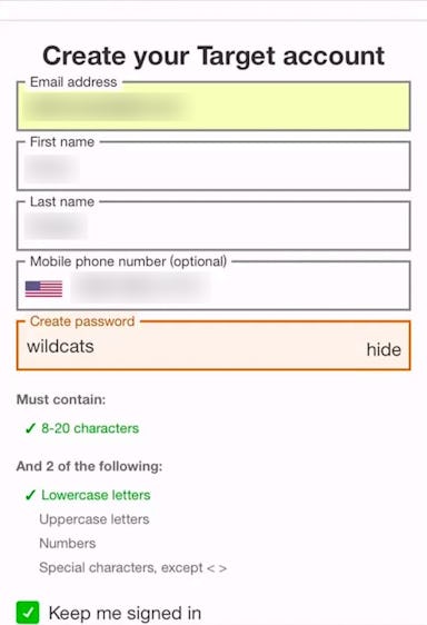 Avoid Unnecessarily Complex Password Creation Requirements 82 Dont Baymard