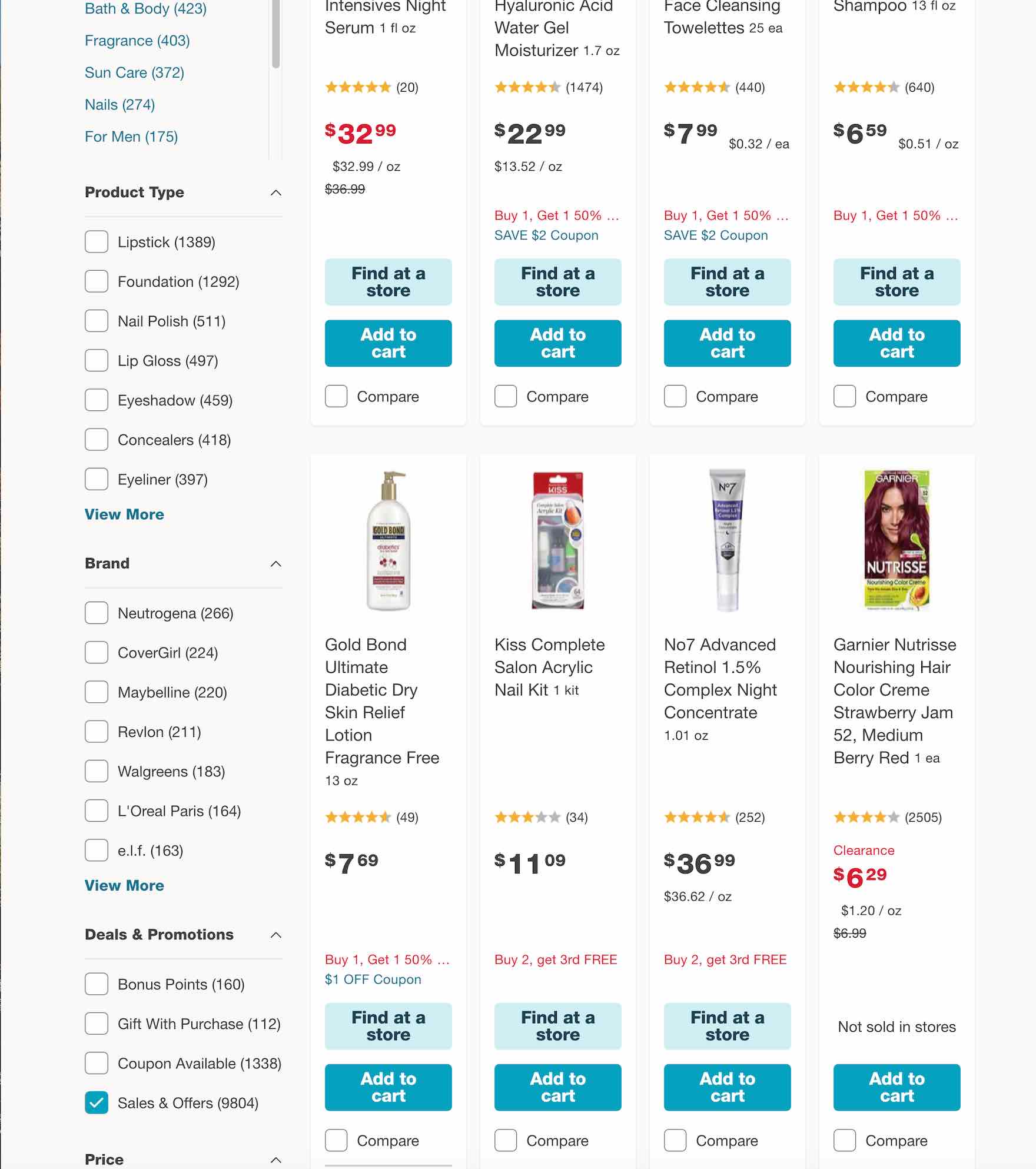 Consider Having a “Sales” or “Deals” Filter-Based Category (32% Don’t ...