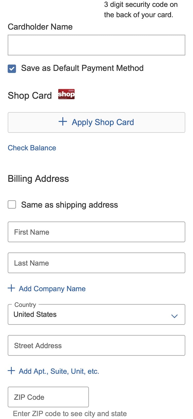 Use "Shipping Address" as "Billing Address" – Baymard