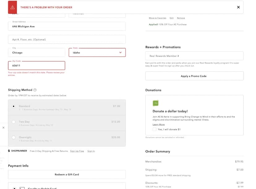 Provide "Fully Automatic Address Lookup" – Baymard