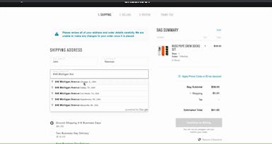 Provide "Fully Automatic Address Lookup" – Baymard