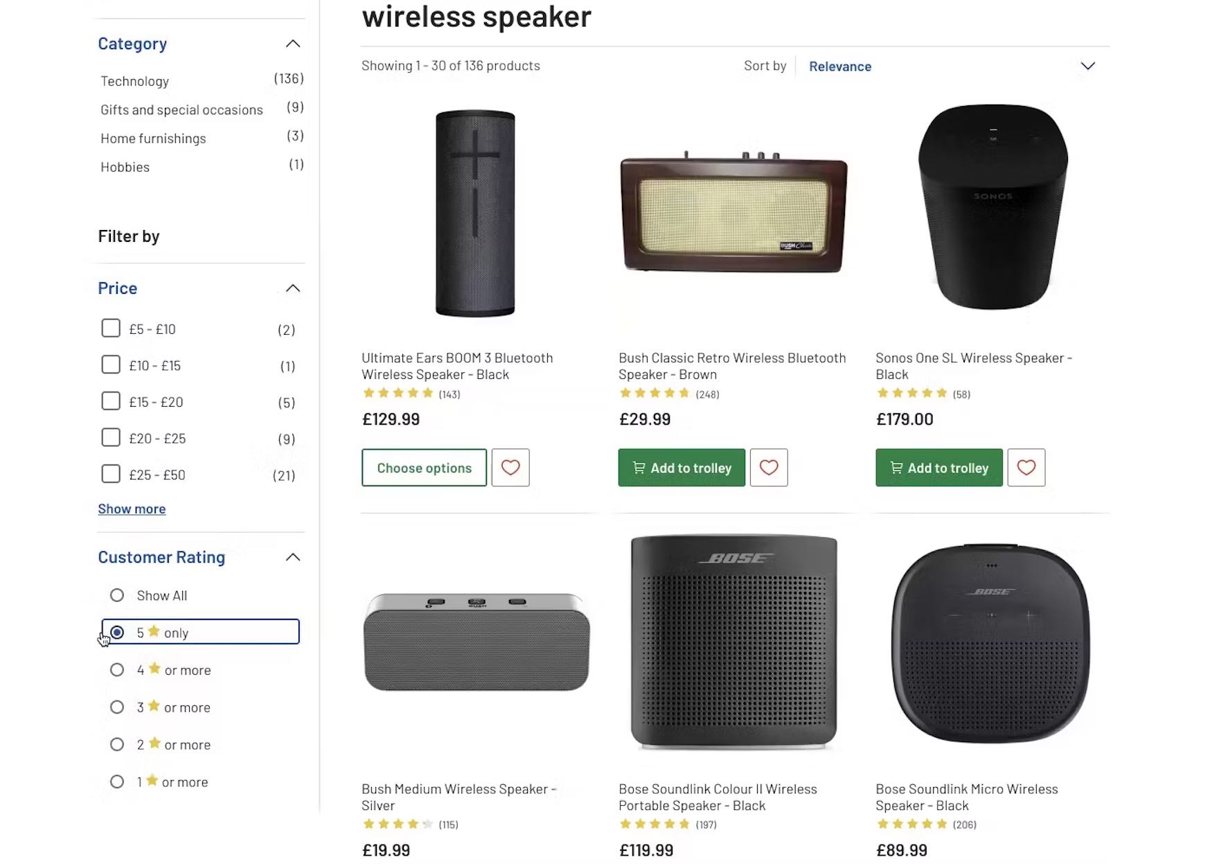 The Current State of E-Commerce Product List UX Performance (15 Best ...