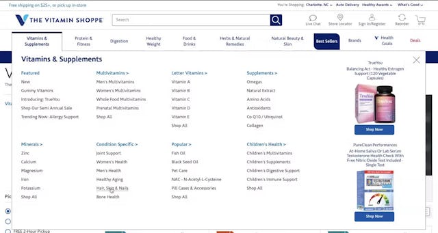 The Current State of Homepage and Category Navigation UX (12 Common ...