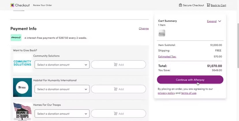 Payment Method UX: Designing Payment Selection – Baymard