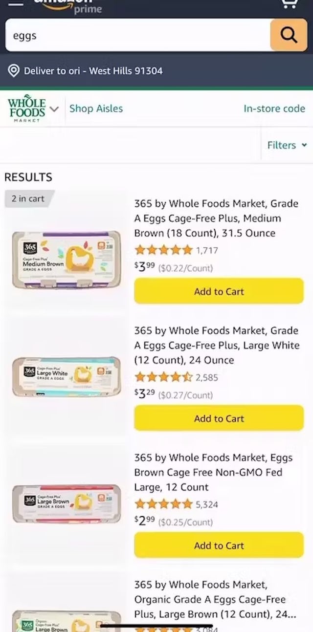 Grocery UX: Dynamically Update the “Add to Cart” Button to a Quantity ...