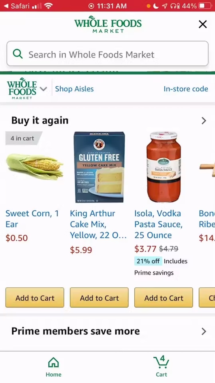Grocery UX: Dynamically Update the “Add to Cart” Button to a Quantity ...