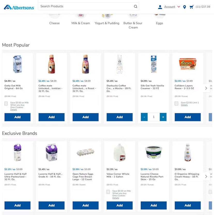 Grocery UX: Dynamically Update the “Add to Cart” Button to a Quantity ...