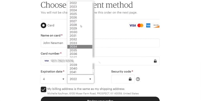 Format the “Expiration Date” Fields Exactly the Same as the Physical ...