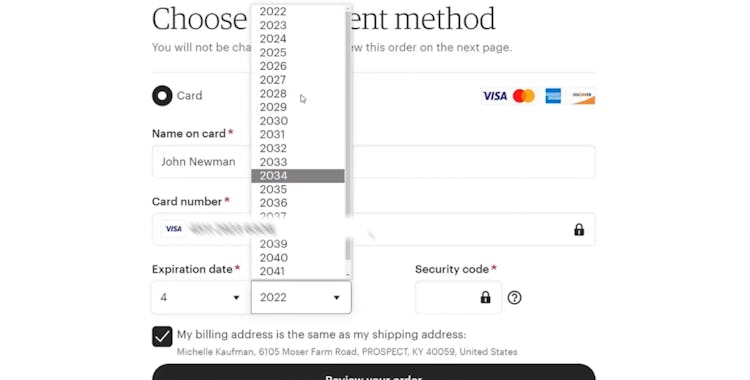 Format the “Expiration Date” Fields Exactly the Same as the Physical ...